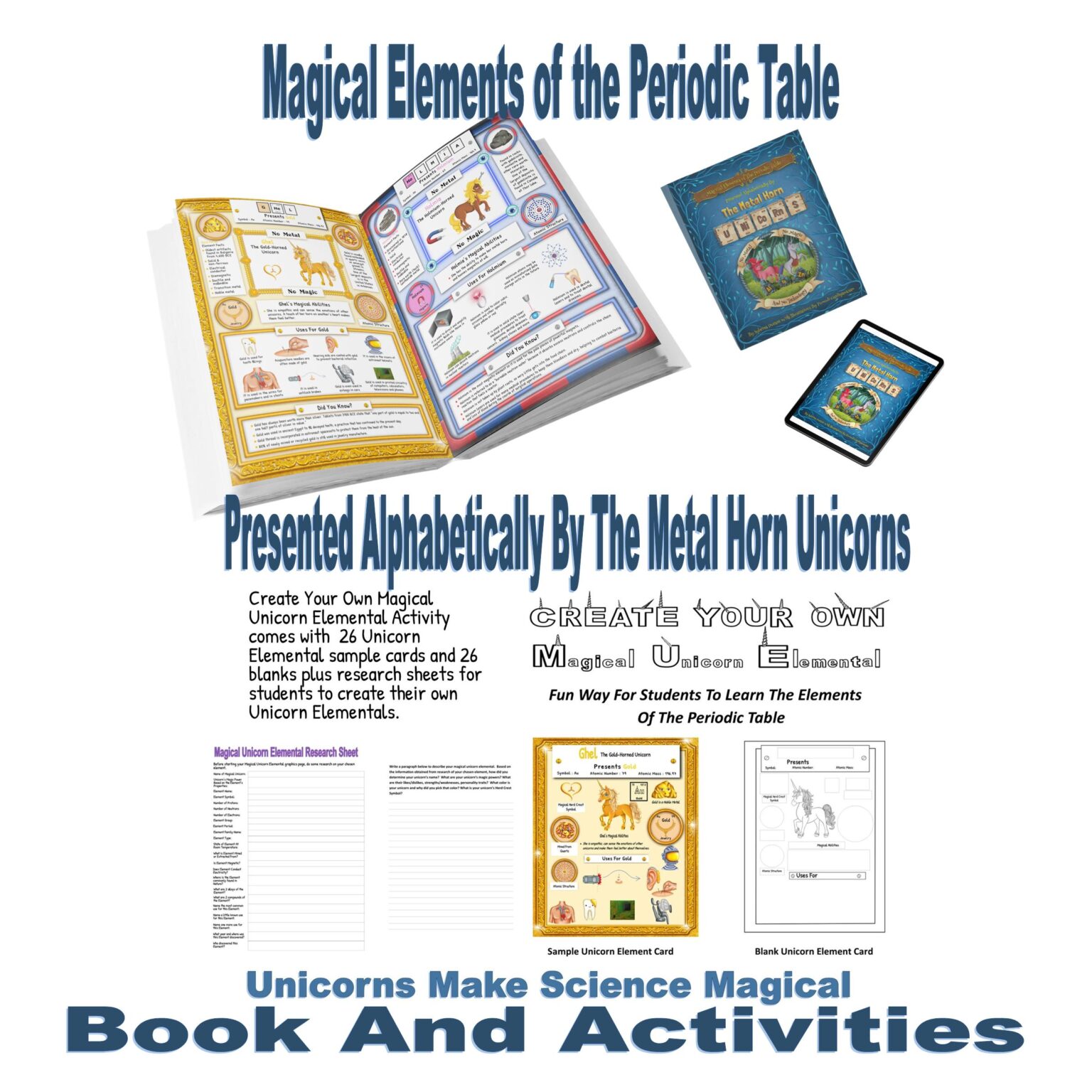 Magical Elements Of The Periodic Table Presented Alphabetically By The ...